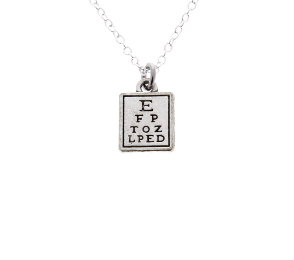 Snellen Eye Chart Necklace – Anomaly Creations & Designs, Inc.