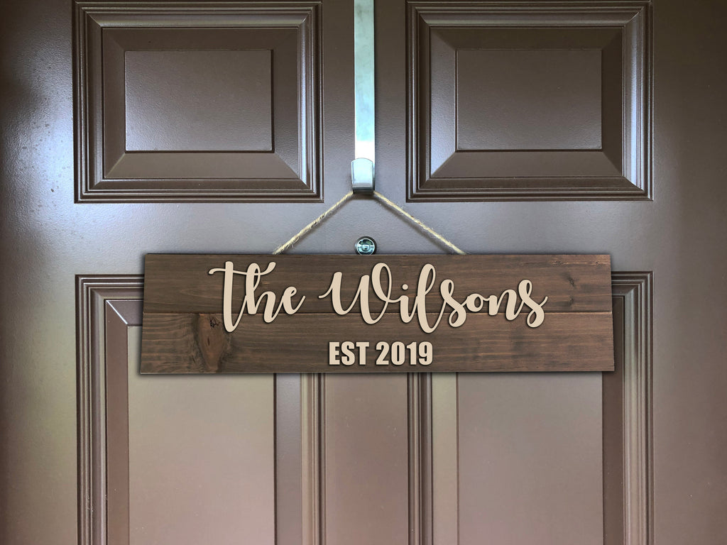Last name sign, family name signs, custom wood signs, wood pallet sign ...